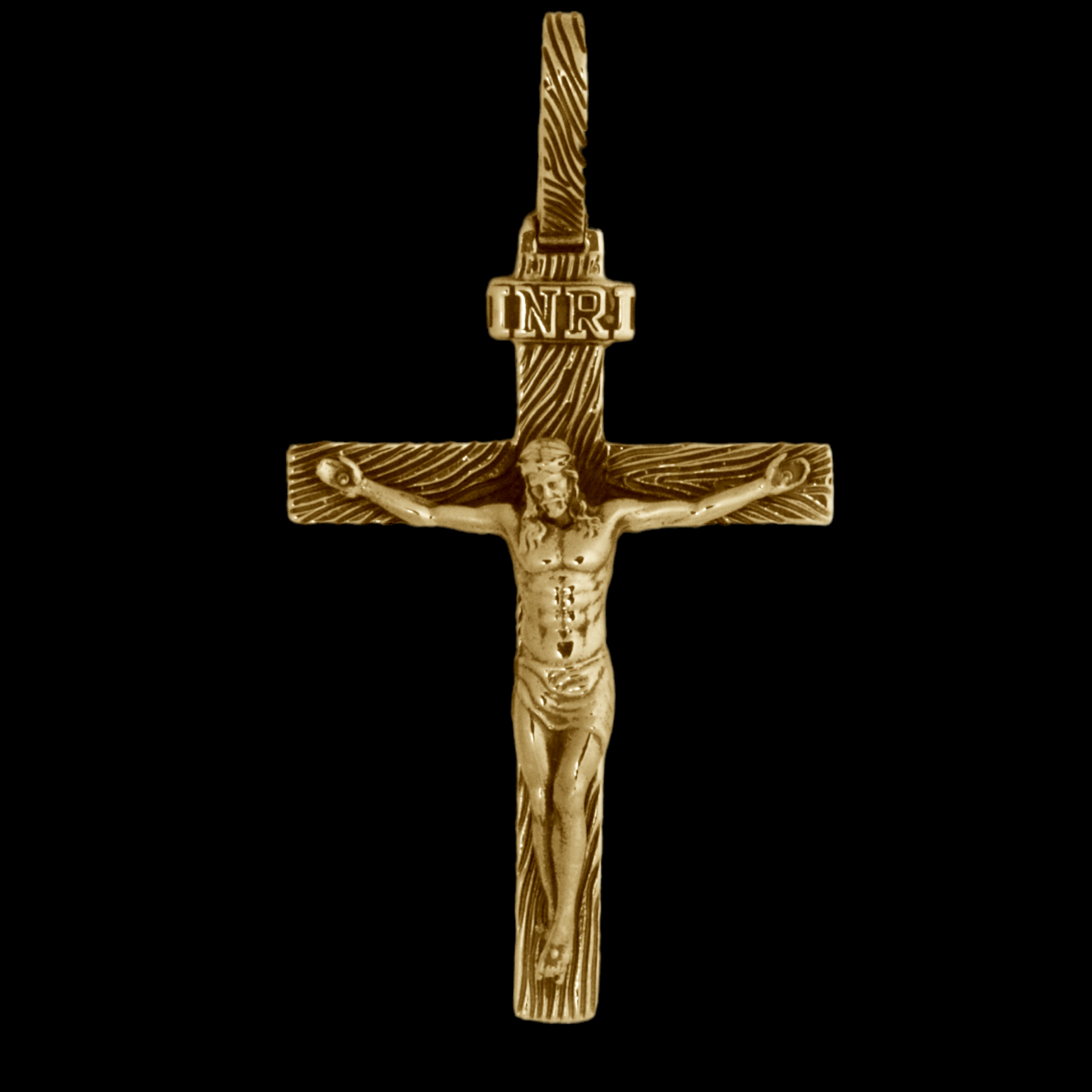 14k Yellow Gold Catholic Cross – Dynamis Jewelry