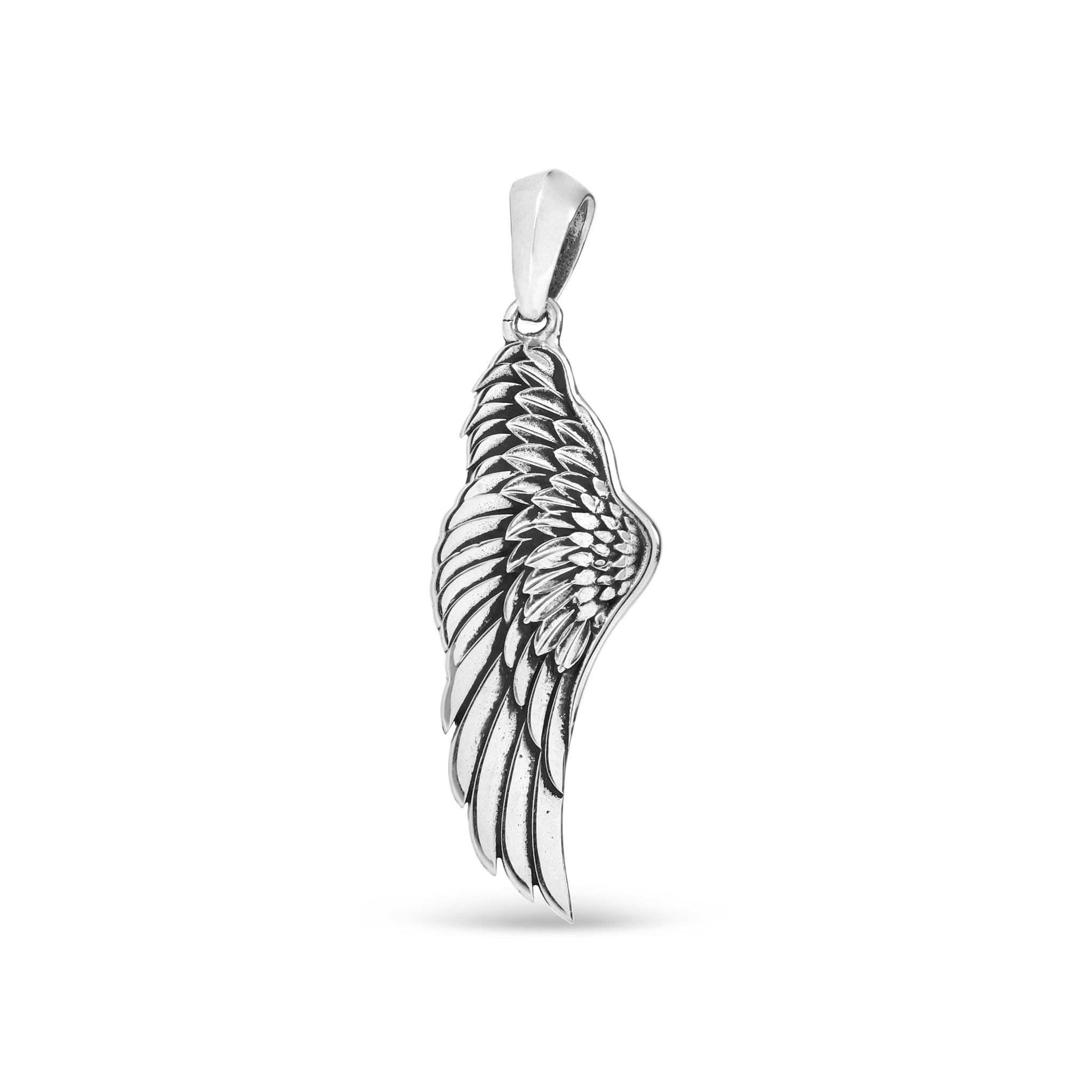 Silver Angel Wing Pendant – Dynamis Jewelry