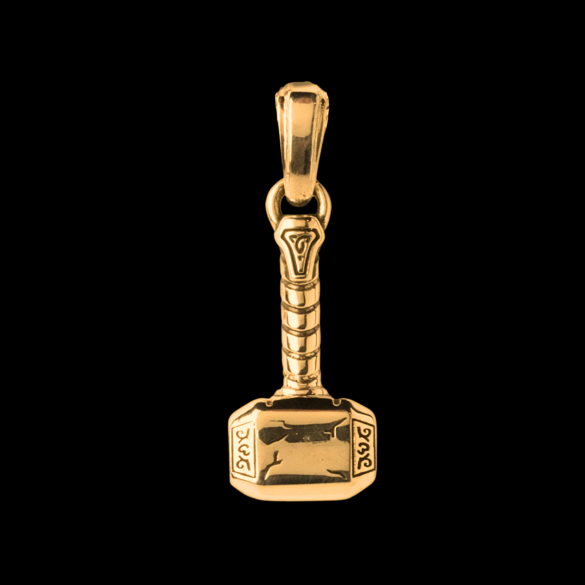 14k Yellow Gold MJÖLNIR Pendant – Dynamis Jewelry