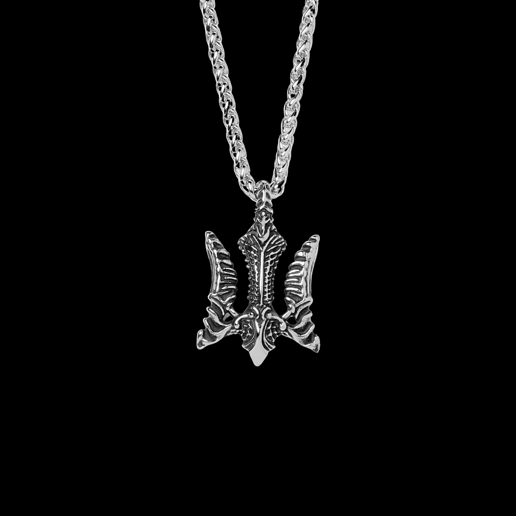Cyber Trident pendant – Dynamis Jewelry